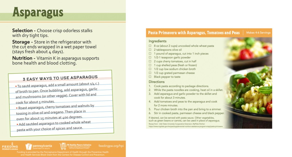 Produce_Recipe Cards Double Sided - Healthy Pantry